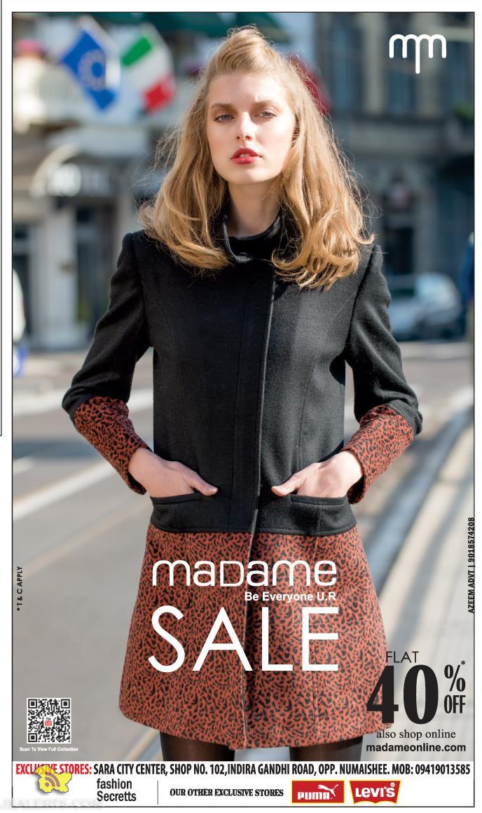 Madame Sale Flat 40% off | Govt Private Jobs updates Jammu, Kashmir ...