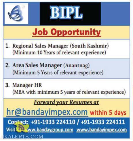 bipl jobs | Govt Private Jobs updates Jammu, Kashmir, JKSSB, JKALERTS