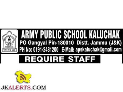 ARMY PUBLIC SCHOOL RECRUITMENT 2017, APS KALUCHAK JOBS | JKAlerts JK ...