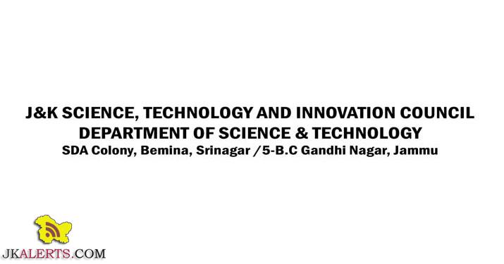 JKST&IC Scholarship Notification 2021-22. | JKAlerts