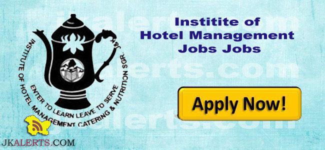 Institute of Hotel Management IHM Srinagar Jobs Recruitment 2019 ...