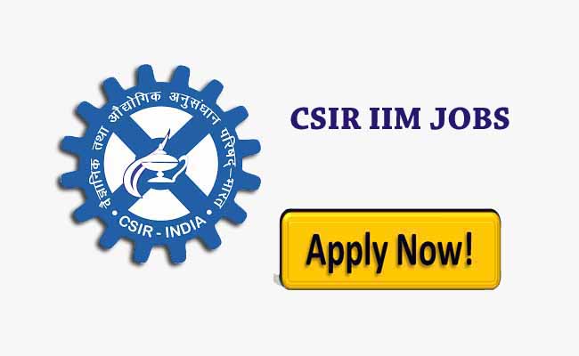 CSIR-Indian Institute of Integrative Medicine (CSIR-IIIM) Jammu Jobs ...