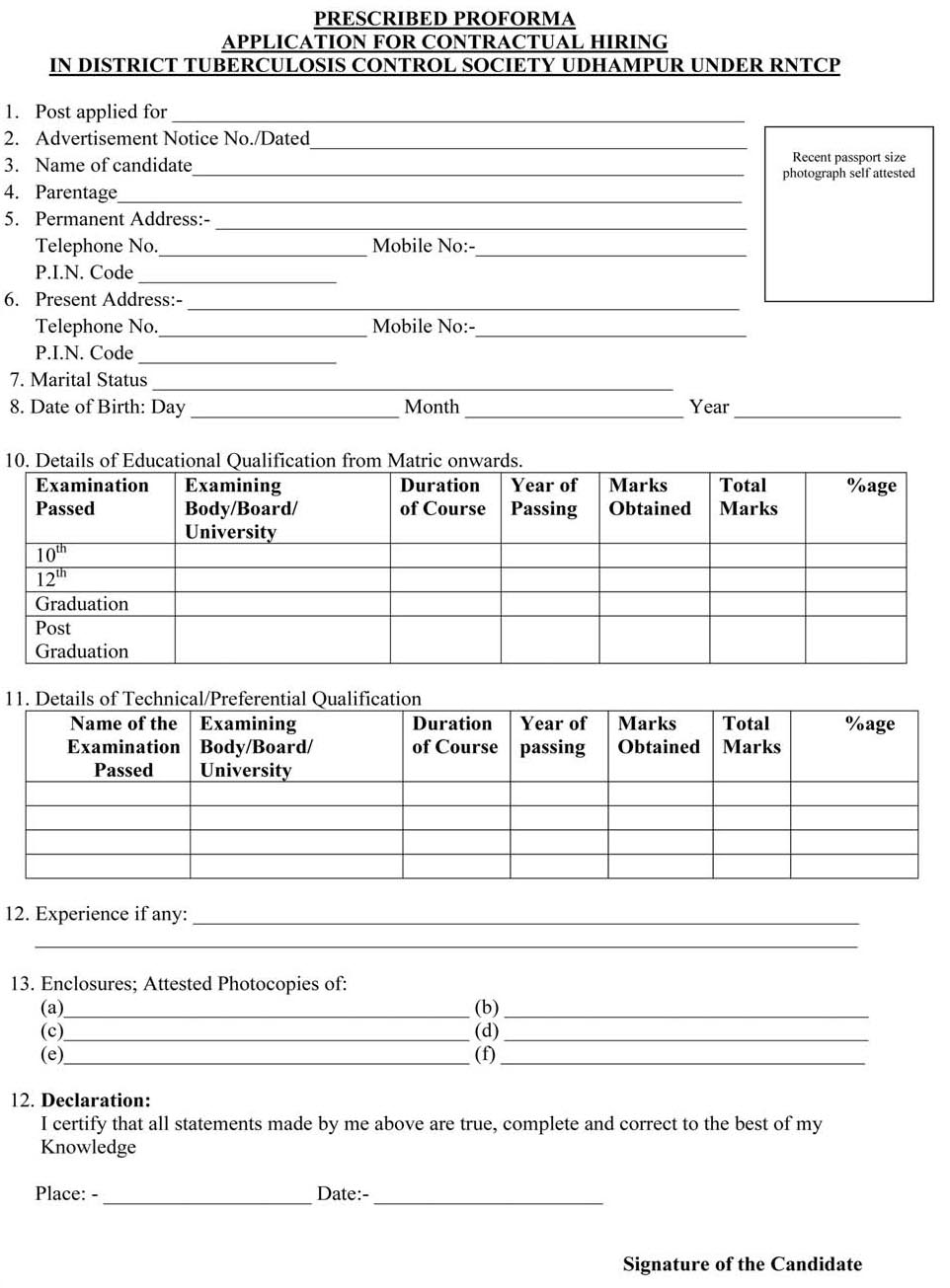 District TB Control Society Jobs Recruitment 2019. | Govt Private Jobs ...