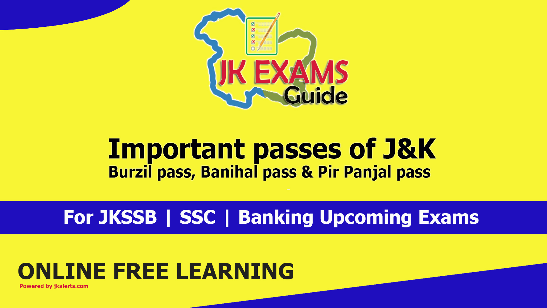 Important passes of J&K | Banihal pass & Pir Panjal pass.