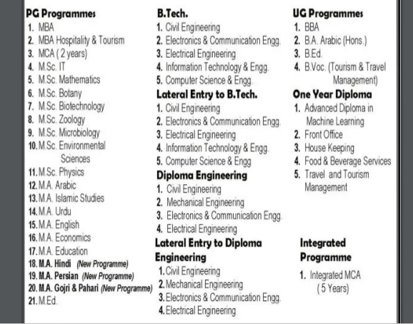 Baba Ghulam Shah Badshah University Admission Notification