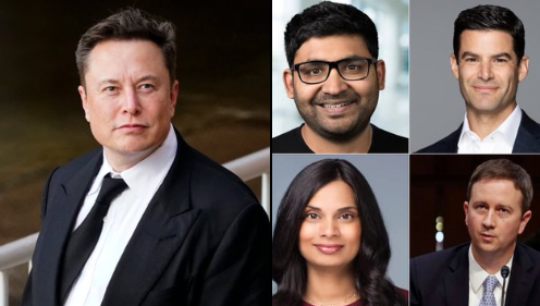 Elon Musk fired CEO Parag Agrawal and other top executives.