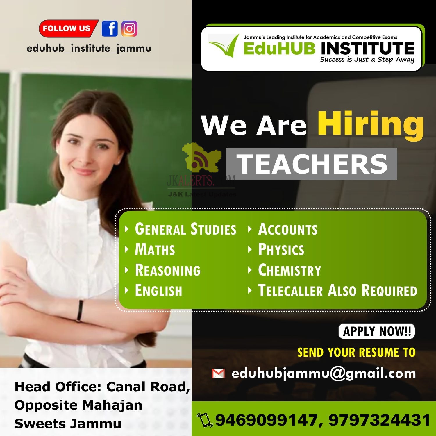 Jobs in Eduhub Institute Jammu. | Govt Private Jobs updates Jammu ...