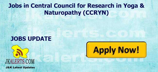 CCRYN Recruitment 2024 | Govt Private Jobs updates Jammu, Kashmir ...