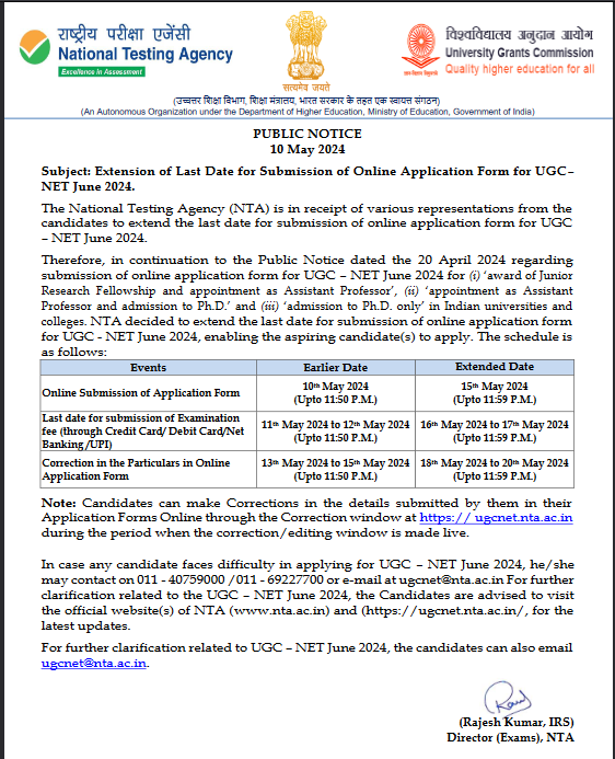 NTA UGC NET June Exam Date Announced 2024 | JKAlerts JK