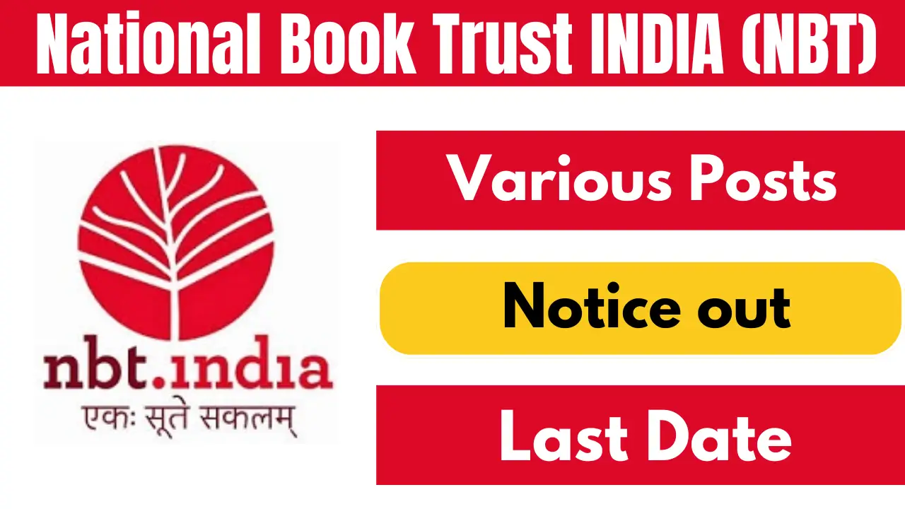 Consultant Grade, Supervisor Jobs in National Book Trust.