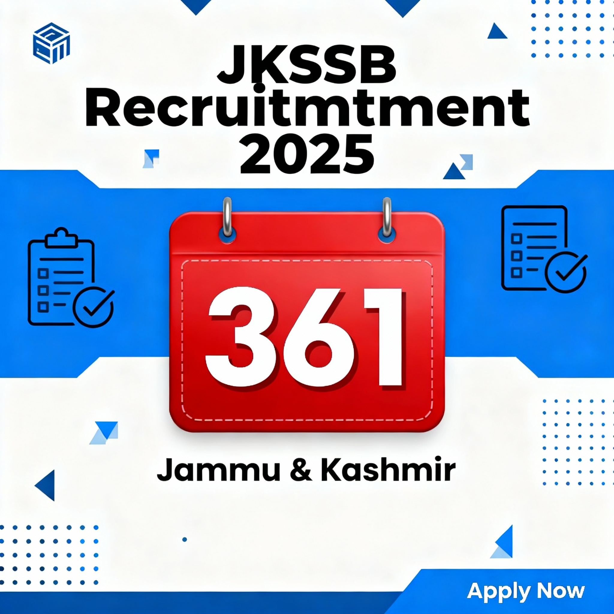 JKSSB Government Job Notification - 361 Posts Available