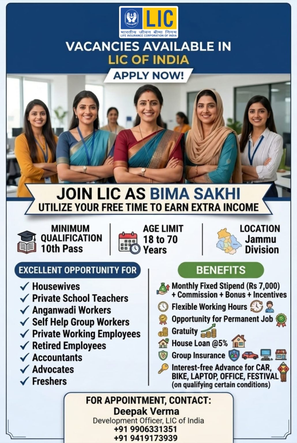 Vacancies available in LIC of India. | Govt Private Jobs updates Jammu ...
